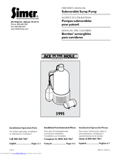 Simer 3995 Manuals | ManualsLib