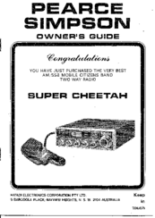 Pearce simpson Super Cheetah Manuals | ManualsLib