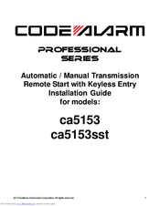 Code Alarm Remote Starter User Manuals Download | ManualsLib
