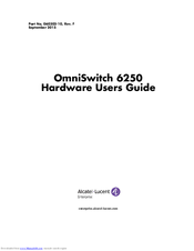 Alcatel-lucent OmniSwitch 6250 Manuals | ManualsLib