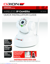 Orion SC200 Manuals | ManualsLib