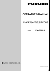 Furuno FM-8900S Manuals | ManualsLib