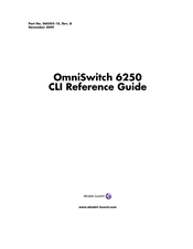 Alcatel-lucent OmniSwitch 6250 Manuals | ManualsLib