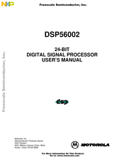 Freescale semiconductor DSP56002 Manuals | ManualsLib