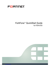 Fortinet FortiFone FON-870i Manuals | ManualsLib