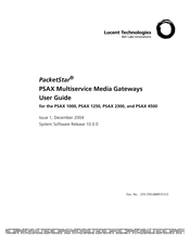 Lucent technologies PacketStar PSAX 1000 Manuals | ManualsLib