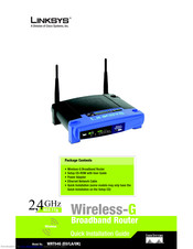 Linksys WRT54G - Wireless-G Broadband Router Wireless Manuals | ManualsLib