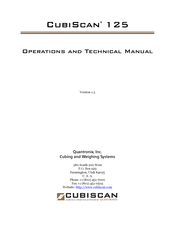 Cubiscan 125 Manuals | ManualsLib