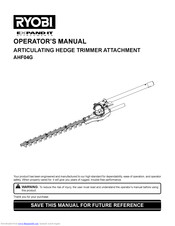 Ryobi AHF04G Manuals | ManualsLib