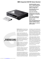 Meridian G51 Manuals | ManualsLib