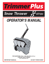 Mtd TrimmerPlus ST720r Manuals | ManualsLib