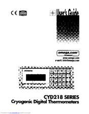 Omega engineering CYD218 Series Manuals | ManualsLib