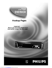 Philips DVD781CH Manuals | ManualsLib