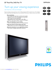 Philips 50PF9630A Manuals | ManualsLib