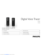Philips Voice Recorder User Manuals Download | ManualsLib