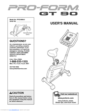 Proform GT 90 PFEX4986.0 Manuals | ManualsLib