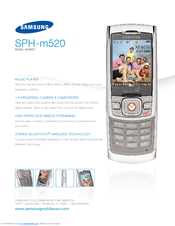 Samsung SPH-M520 Manuals | ManualsLib