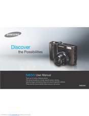 Samsung S850 - Digital Camera - Compact Manuals | ManualsLib