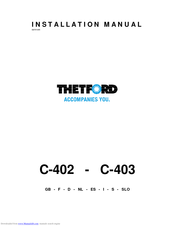 Thetford C-403 Manuals | ManualsLib