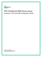 Hp FlexNetwork MSR Series Manuals | ManualsLib