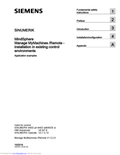 Siemens SINUMERIK 840D pl Manuals | ManualsLib