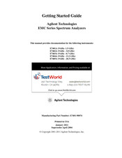 Agilent technologies E7405A Manuals | ManualsLib