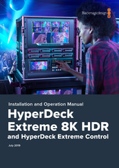 Blackmagicdesign HyperDeck Extreme Control Manuals | ManualsLib
