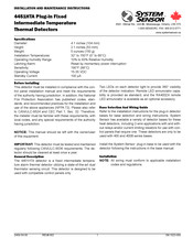 System sensor 4451HTA Manuals | ManualsLib