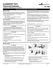 Cooper crouse-hinds ILLUMINATOR EVFT GB Manuals | ManualsLib