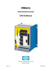Hima HIMatrix F60 CPU 03 Manuals | ManualsLib