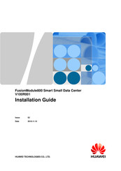 Huawei FusionModule800 Small Data Center Manuals