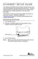 Avery dennison MONARCH 9416 XL Manuals | ManualsLib
