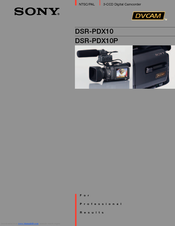Sony DVCAM DSR-PDX10 Manuals | ManualsLib