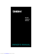 Uniden BC246T Manuals | ManualsLib