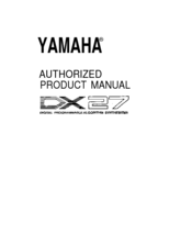 Yamaha DX27 Manuals | ManualsLib