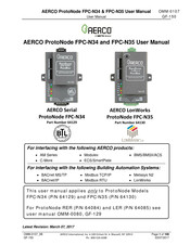 Watts Aerco ProtoNode FPC-N34 Manuals | ManualsLib