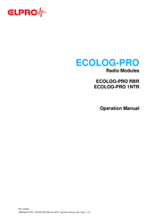 Elpro ECOLOG-PRO 1NTR Manuals | ManualsLib