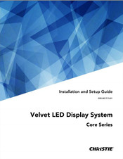 Christie Velvet CorePlus E600 Manuals | ManualsLib