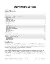 Tapr WSPR Manuals | ManualsLib