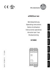 Ifm electronic G15002 Manuals | ManualsLib