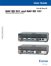 Extron electronics NAV SD 101 Manuals | ManualsLib