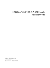 H3c F100-C-A5-W Manuals | ManualsLib