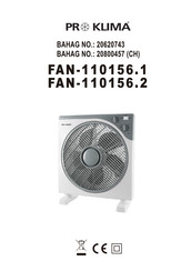 Proklima FAN-110156.1 Manuals | ManualsLib