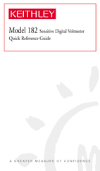 Keithley 182 Manuals | ManualsLib