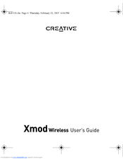 Creative Xmod Wireless Manuals | ManualsLib