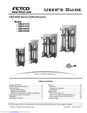 Fetco CBS-51H15 Manuals | ManualsLib