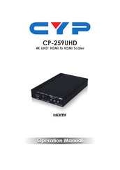Cyp CP-259UHD Manuals | ManualsLib