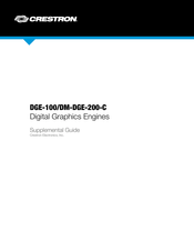 Crestron DGE-100 Manuals | ManualsLib