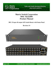 Matrix switch corporation MSC-XE3248S Manuals | ManualsLib
