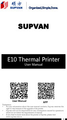 Supvan E10 Manuals | ManualsLib